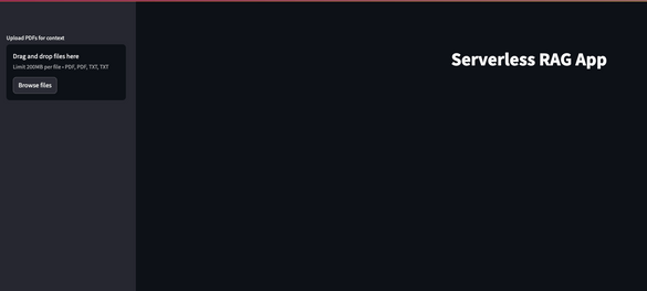 Talk to My Document: A Serverless RAG approach using Huggingface, Amazon Lex and Amazon DynamoDB