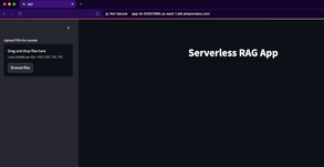 Talk to My Document: A Serverless RAG approach using Huggingface, Amazon Lex and Amazon DynamoDB
