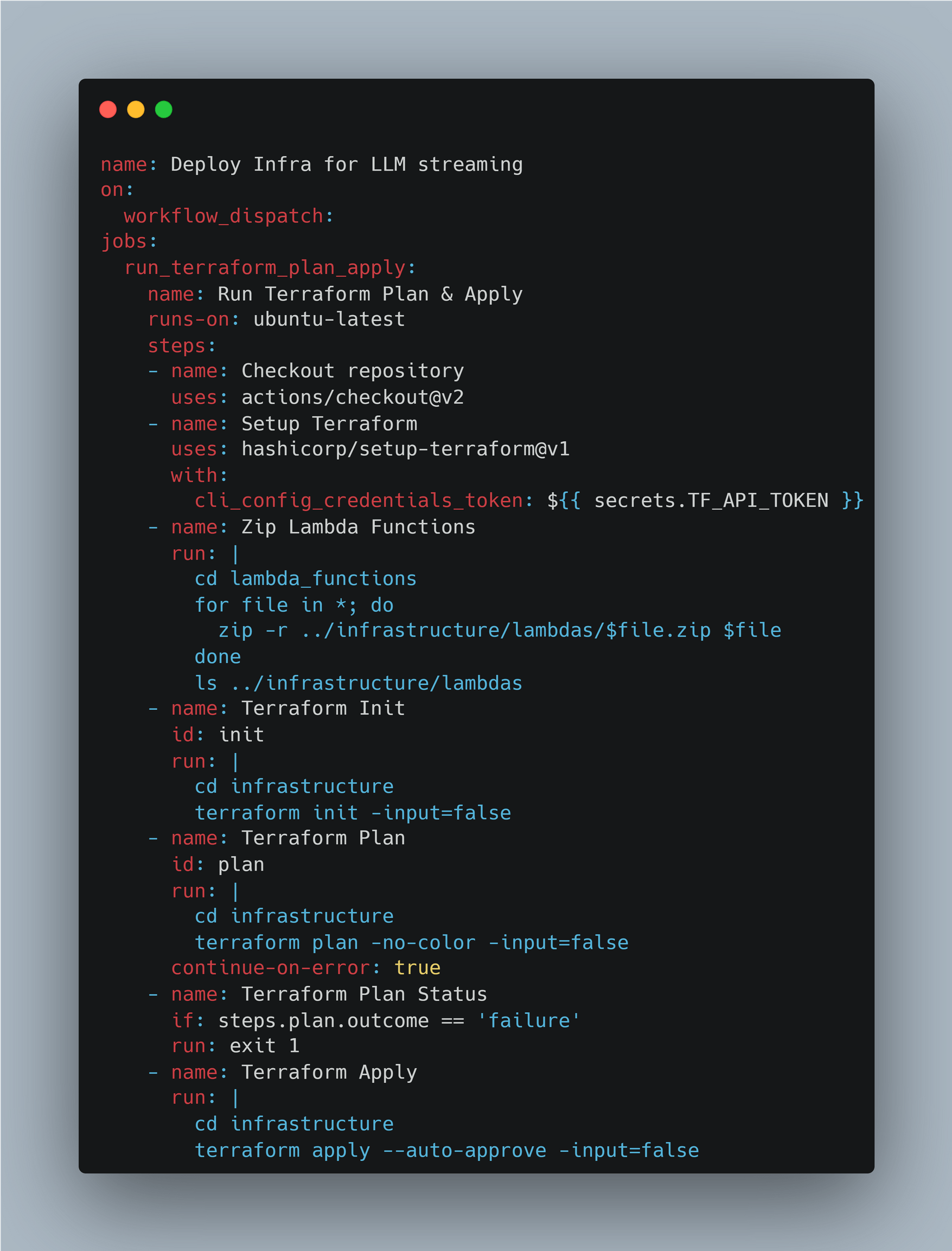 How to stream LLM responses using AWS API Gateway Websocket and Lambda
