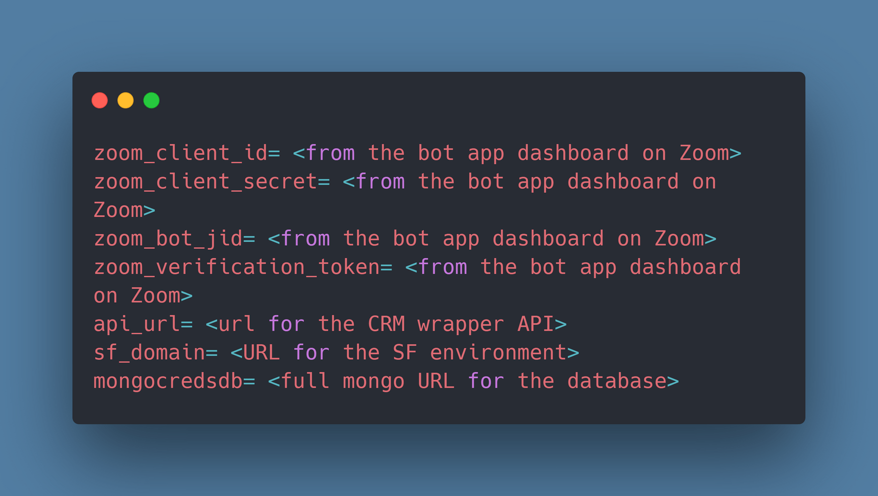 A Zoom bot for a CRM application using AWS Lambda and Deployed via Jenkins