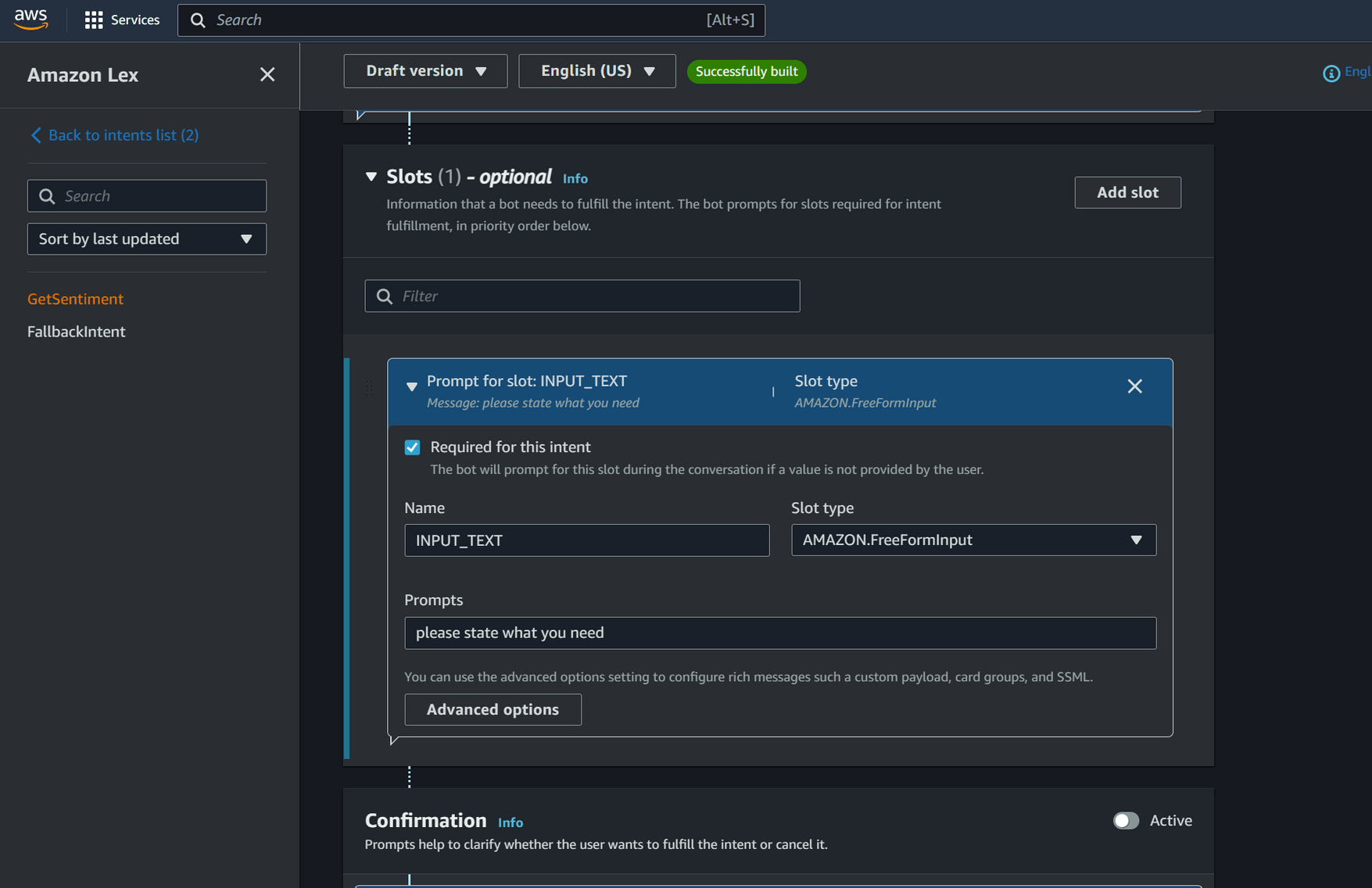 Effectively analyze chat sentiment by Amazon Lex and OpenAI-GPT-3 API: Deploy using Terraform ...