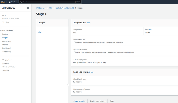 How to stream LLM responses using AWS API Gateway Websocket and Lambda