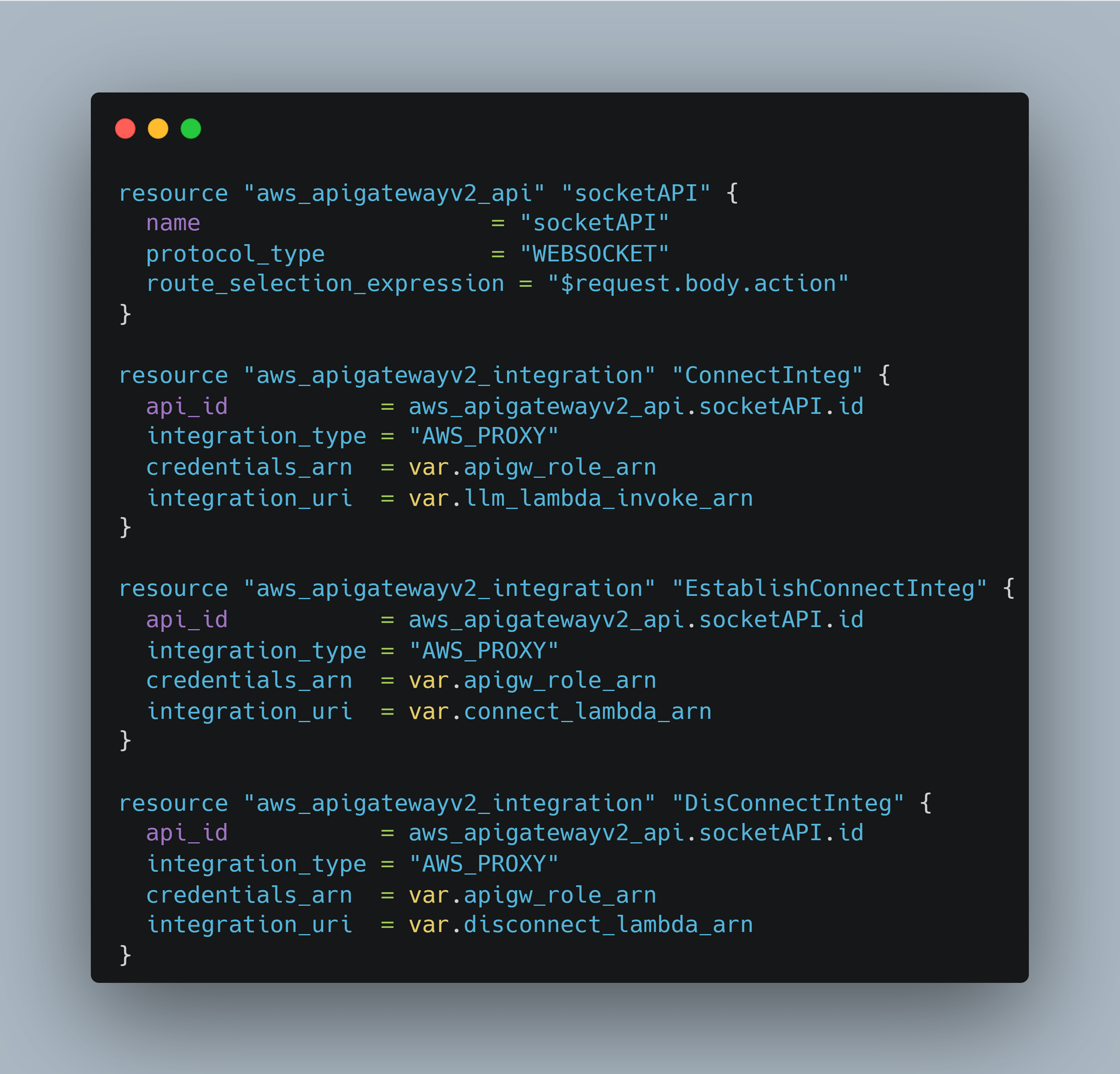 How to stream LLM responses using AWS API Gateway Websocket and Lambda