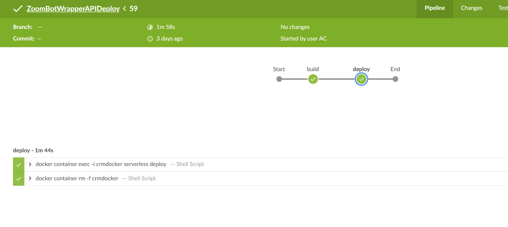 A Zoom bot for a CRM application using AWS Lambda and Deployed via Jenkins