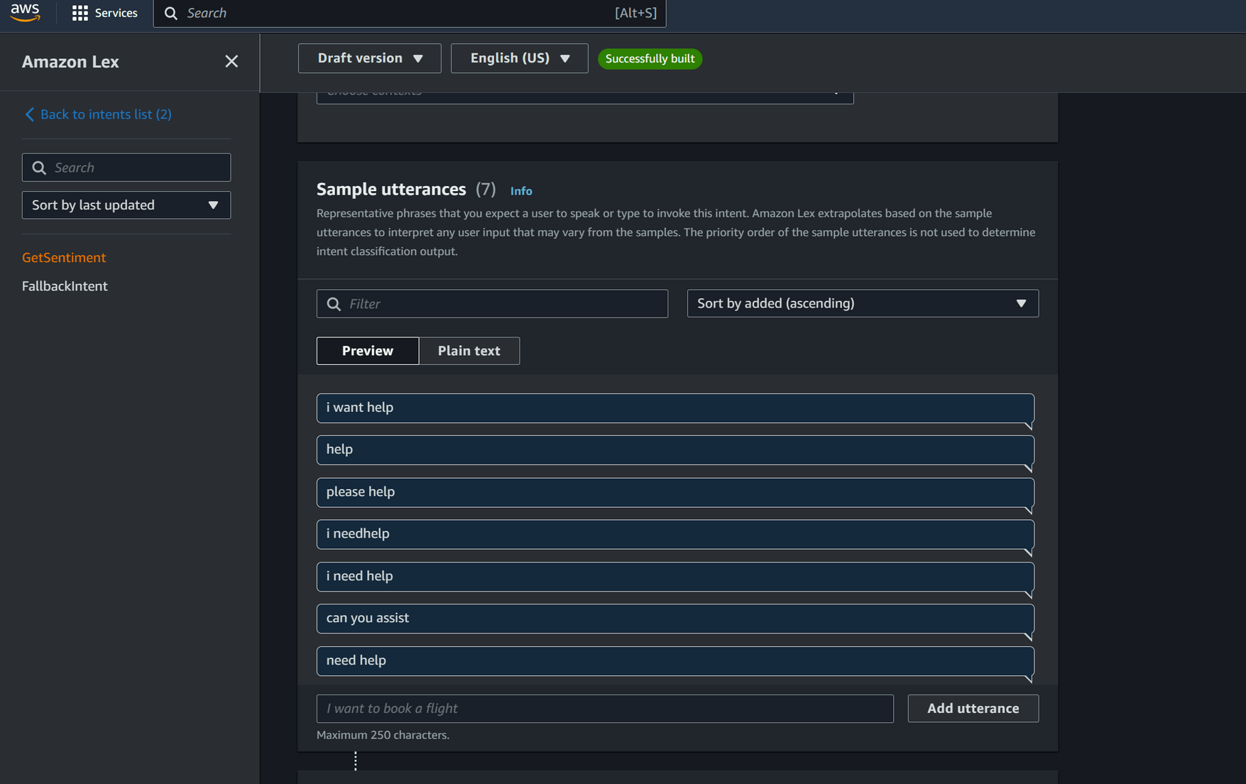 Effectively analyze chat sentiment by Amazon Lex and OpenAI-GPT-3 API: Deploy using Terraform ...